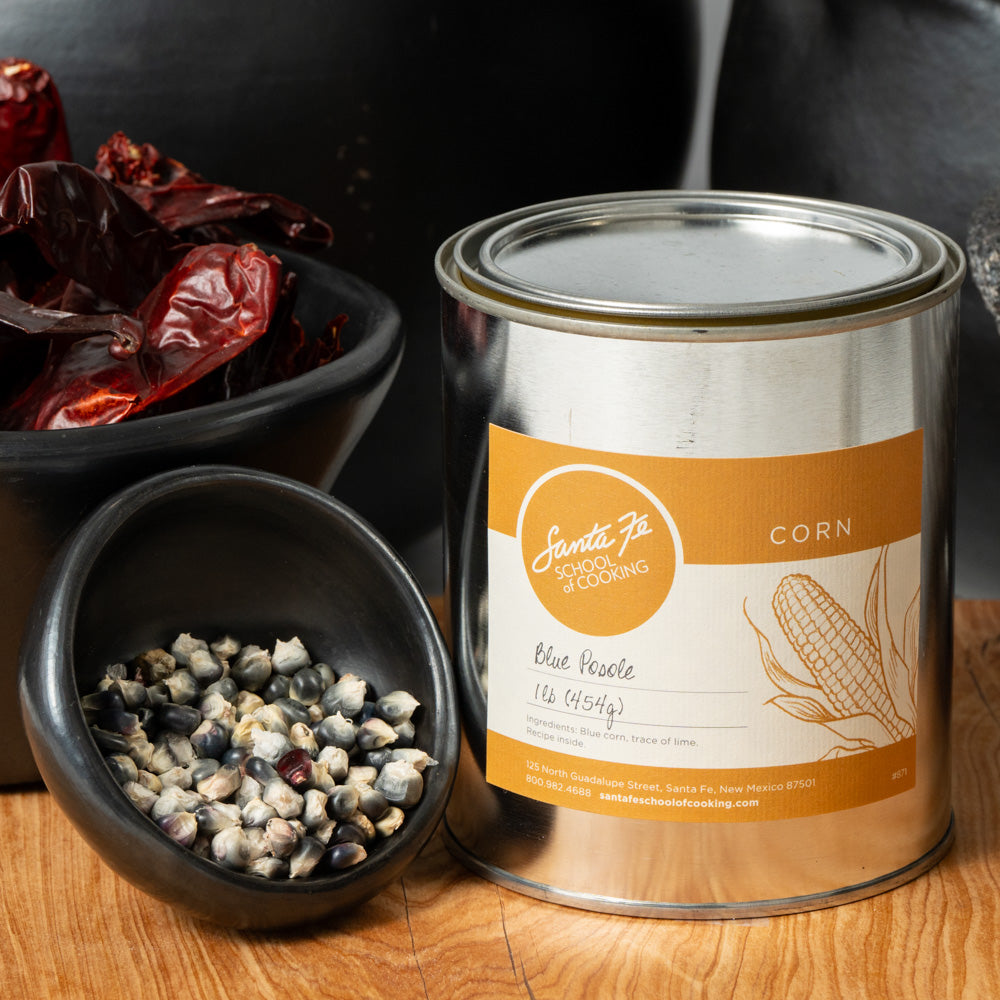 SFSC - Blue Posole - 16oz Tin – Santa Fe School of Cooking