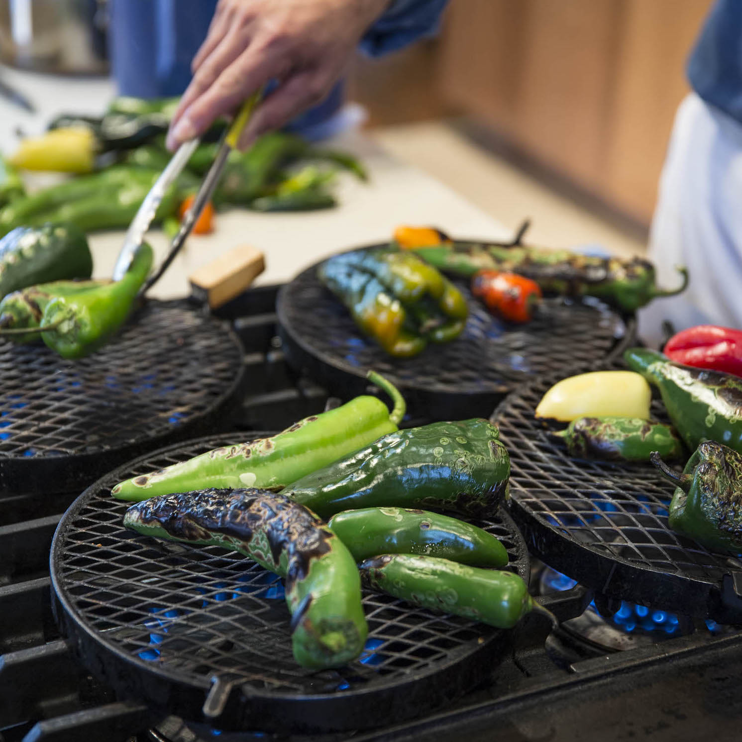 Stove Top Grill for Chiles | No-Smoke Roasting