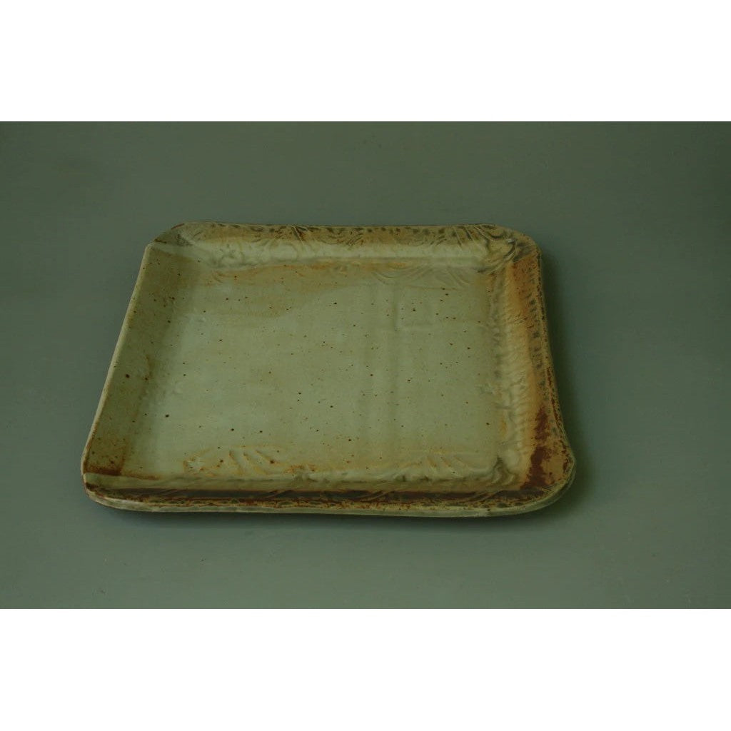 Obranovich Pottery - Square Plate – Santa Fe School of Cooking