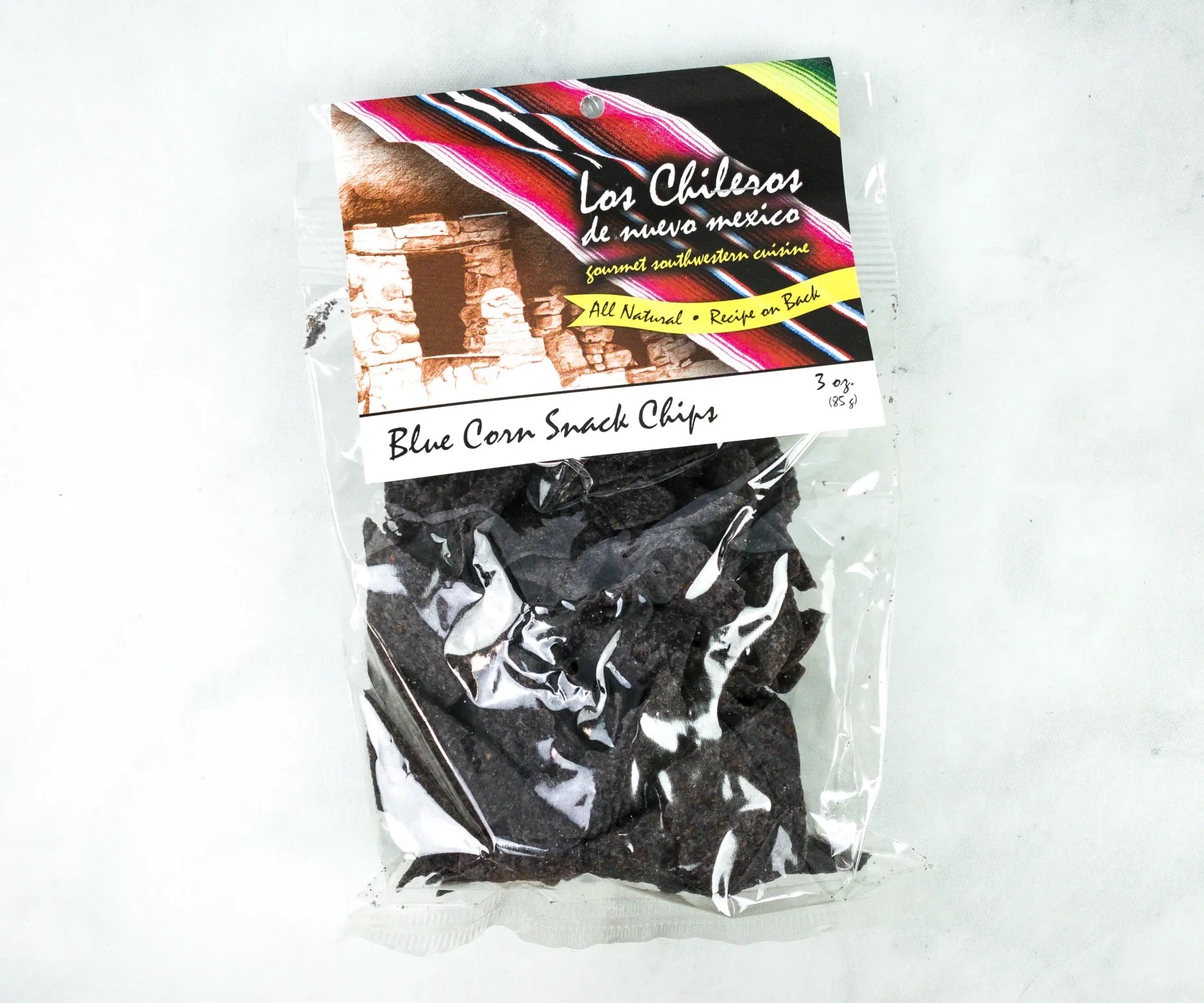 Los Chileros Blue Corn Chips - 3oz Bag